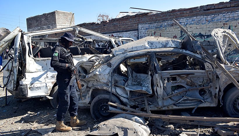 Two suicide attacks on Pakistan military base kill at least 12, leave ...