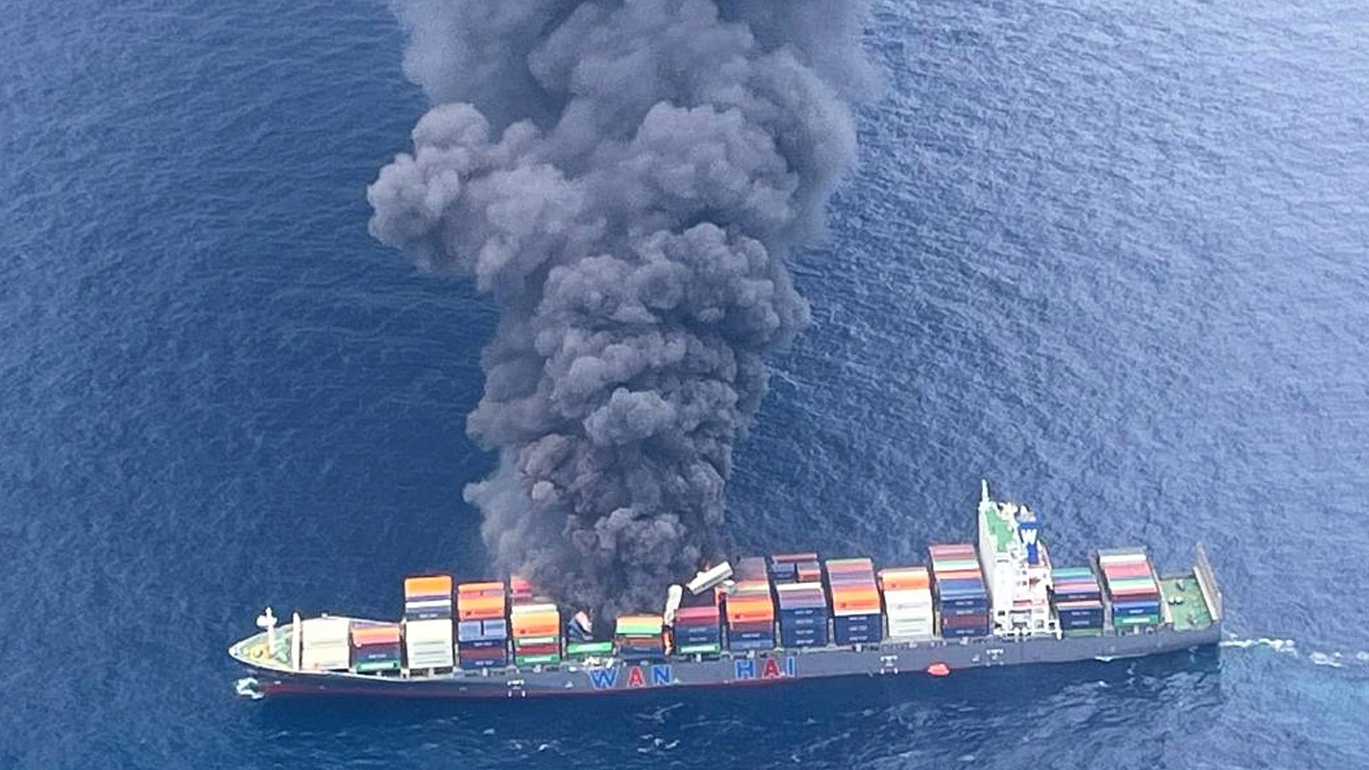 Fire breaks out on container ship after explosion, Indian coastguard ...