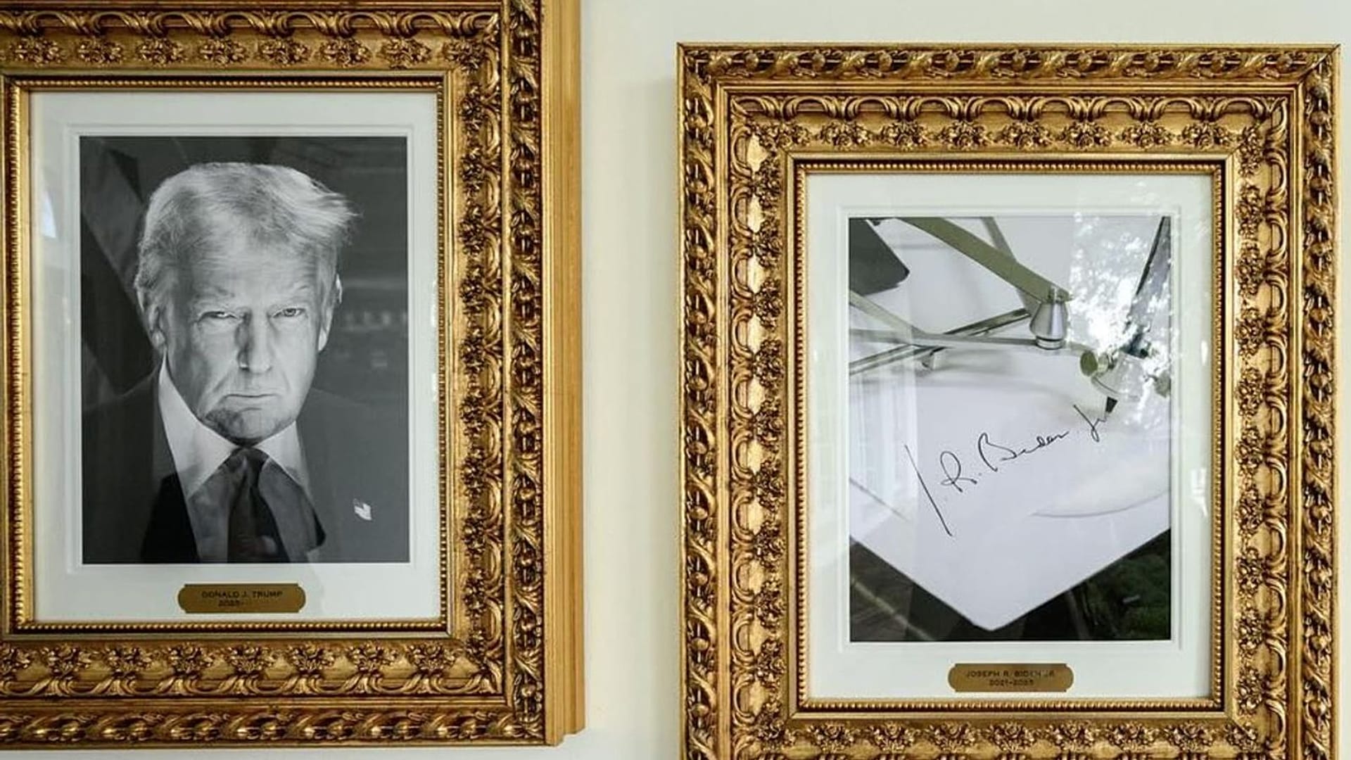 Sassy or childish? Trump replaces Joe Biden’s White House portrait with ...