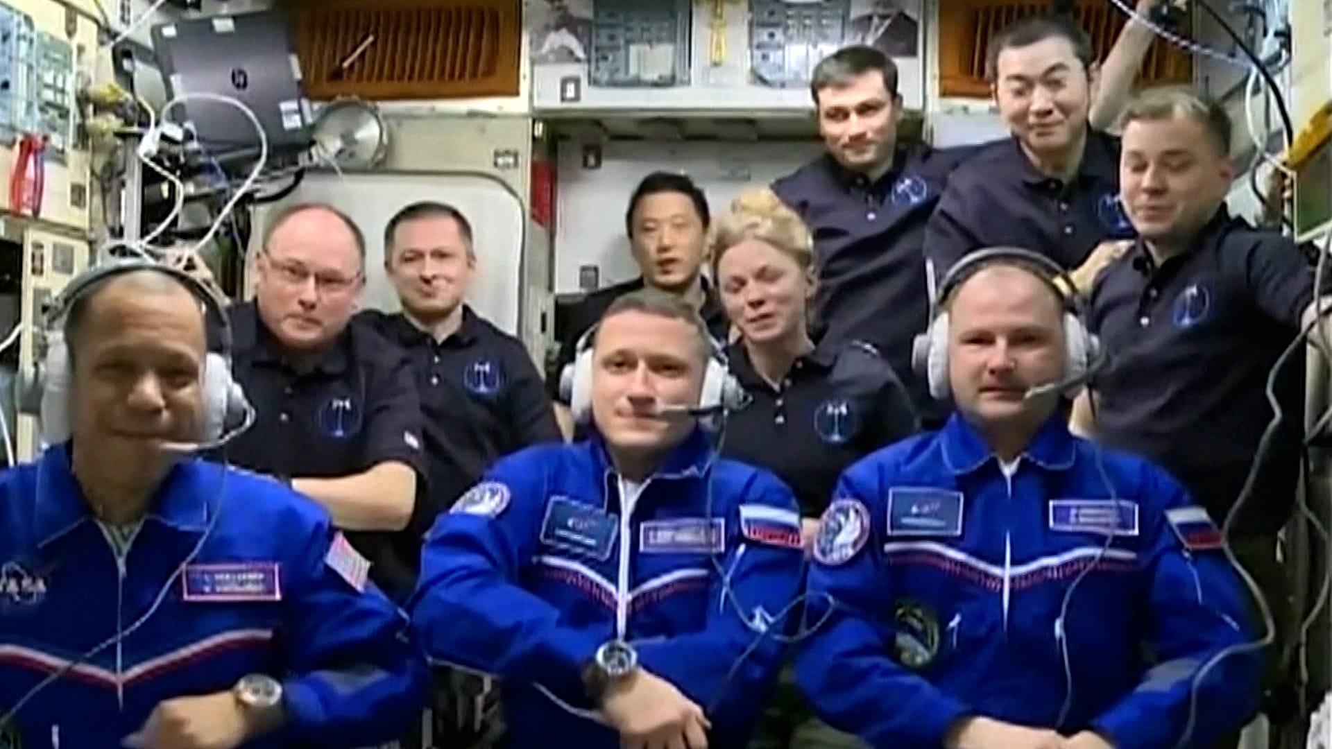 Video. US and Russian crew safely dock with ISS for 8-month mission ...