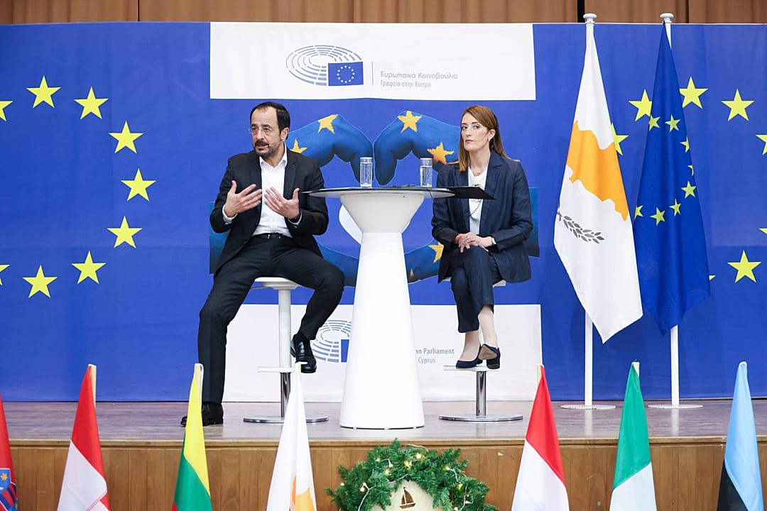 Roberta Metsola asegura en su visita a Chipre que Europa defenderá la ...