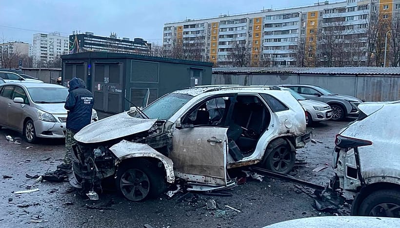 Video. Top Russian general killed in apparent car bomb explosion in ...