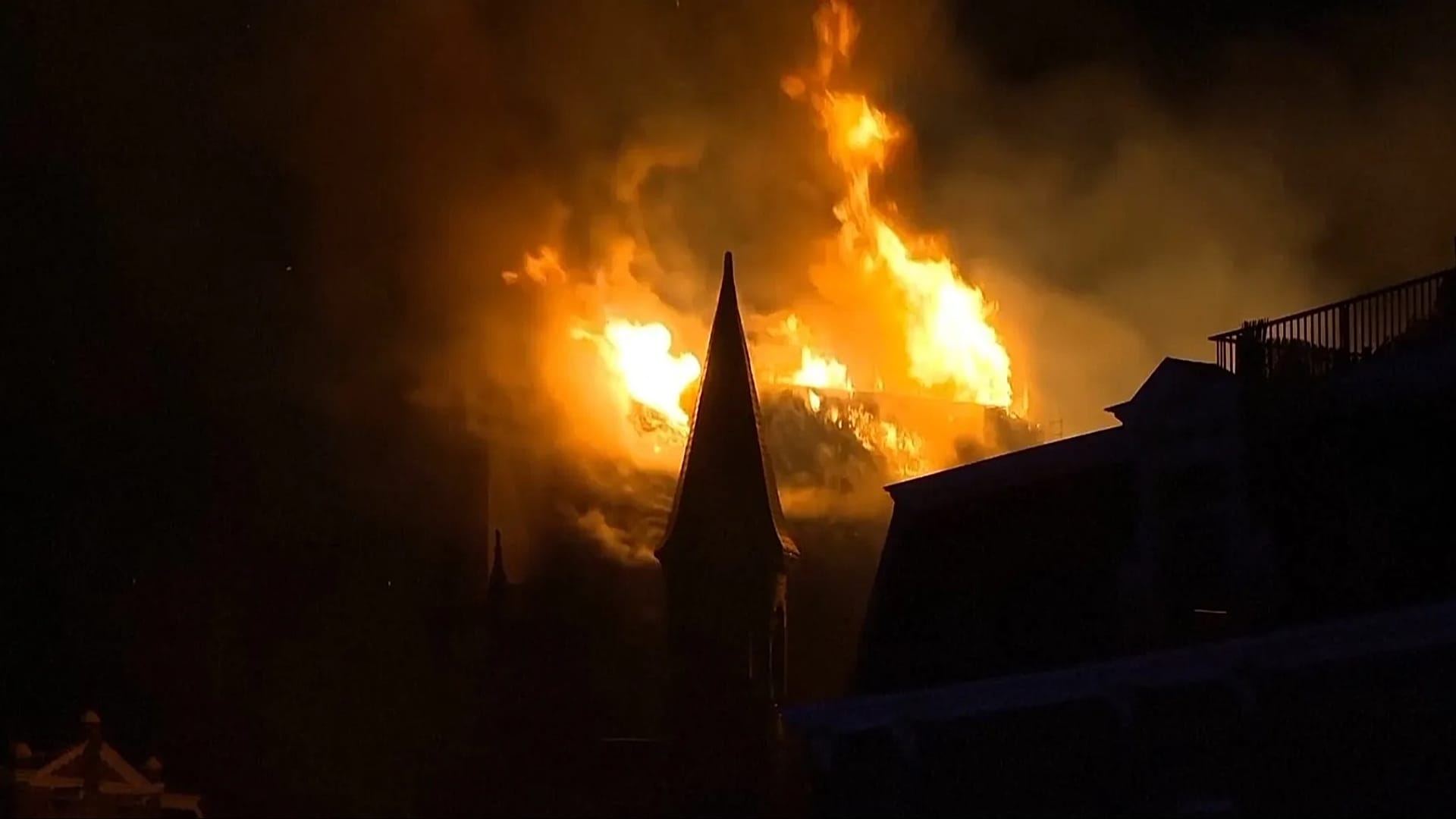 Two dead and church gutted by fire in 'unprecedented' New Year's ...