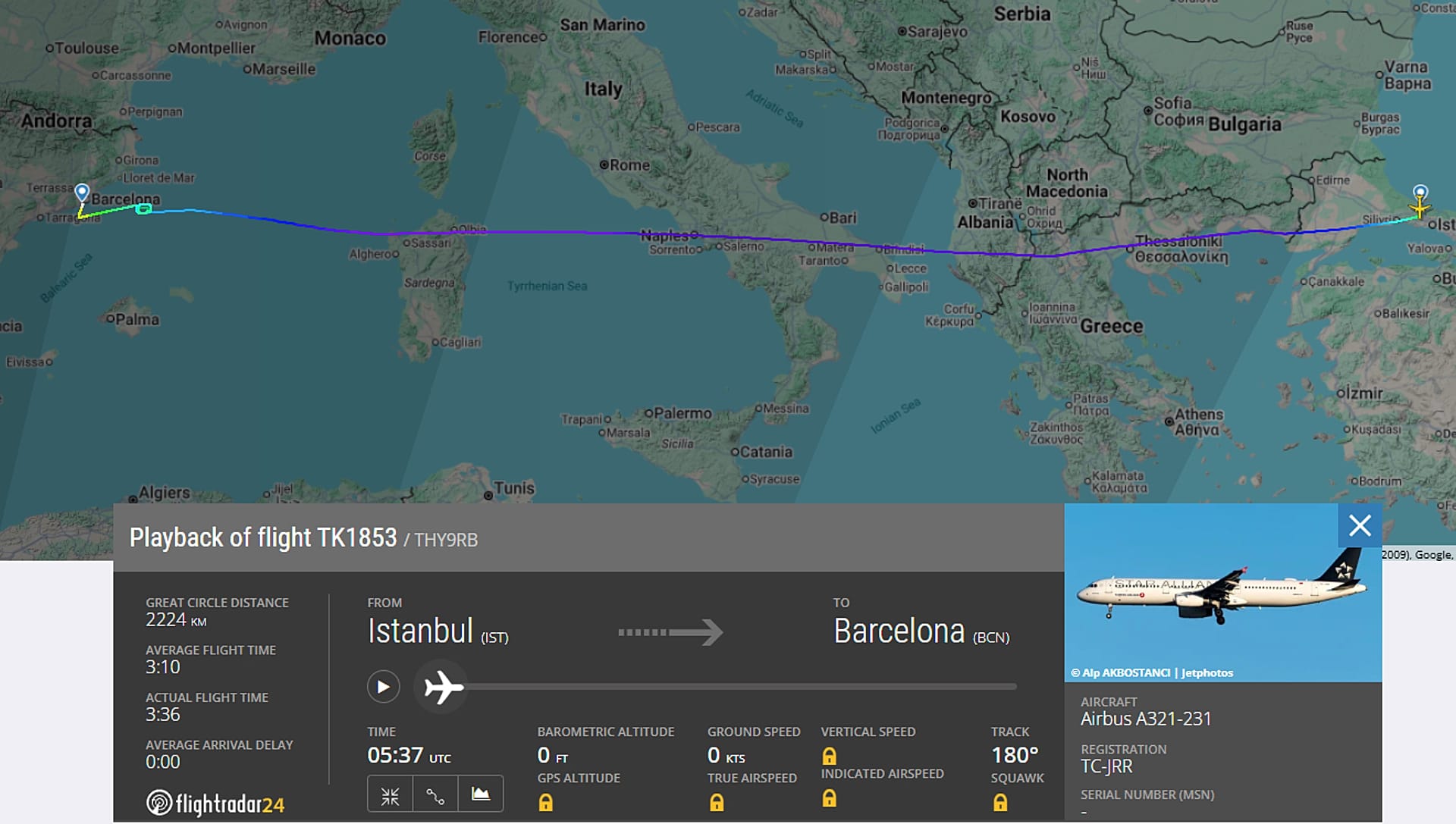 Turkish Airlines flight makes emergency landing in Barcelona after in ...