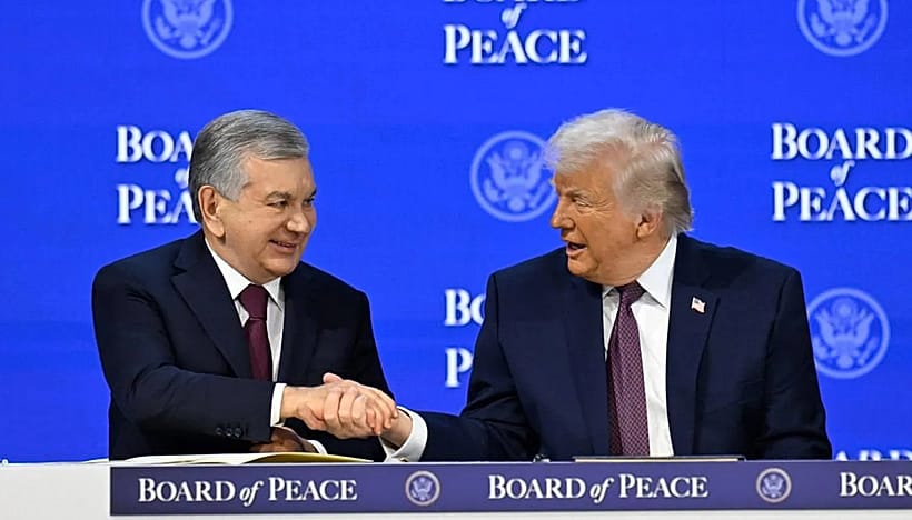Uzbek President Mirziyoyev signs Board of Peace charter and holds talks ...