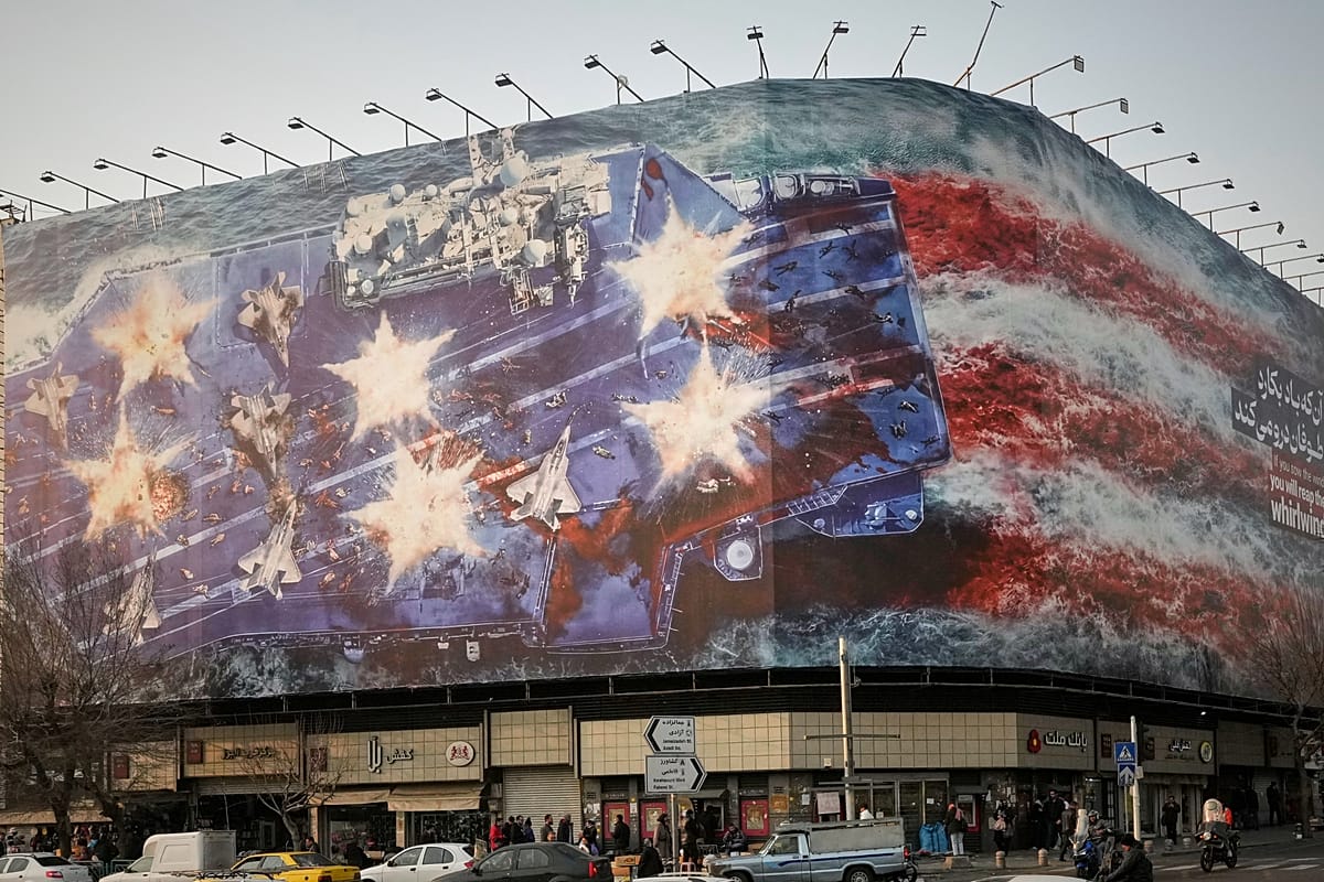 Iranian authorities unveil new billboard in Tehran warning US against ...