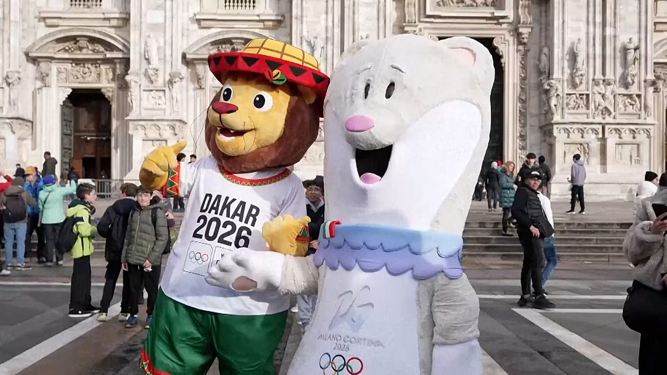 Video. From Milano Cortina to Dakar 2026: Olympic mascots Tina and Ayo ...