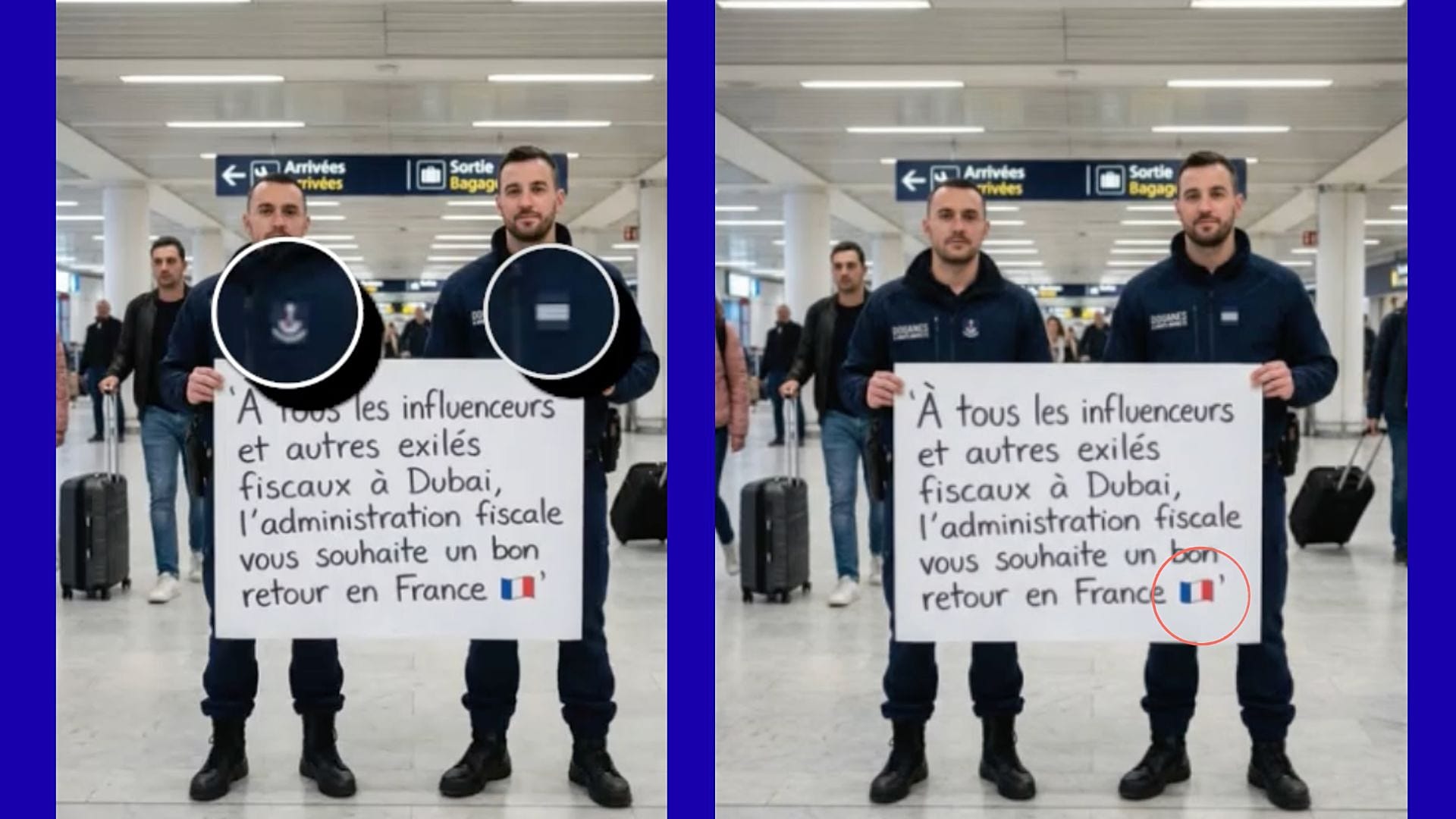 Des douaniers français se sont-ils moqués des influenceurs revenant de ...