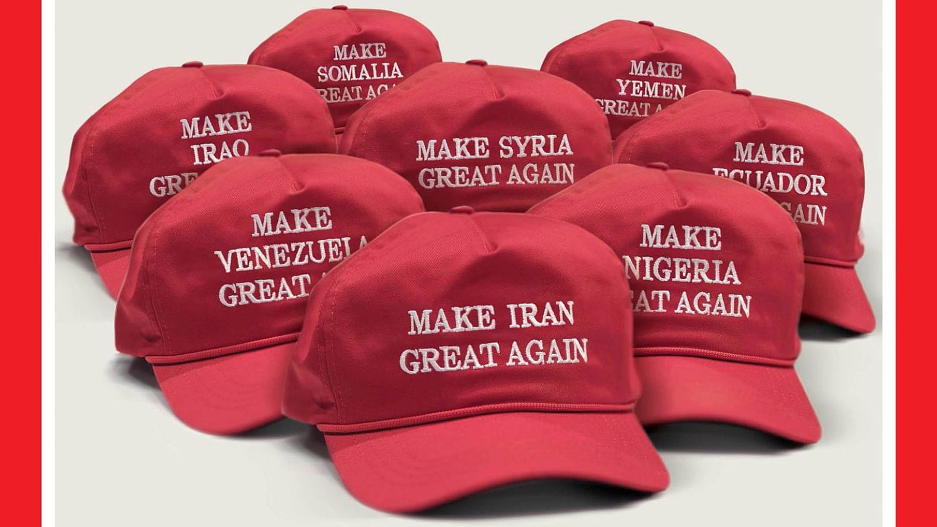 Eight countries, eight red caps: TIME drops controversial and MAGA ...