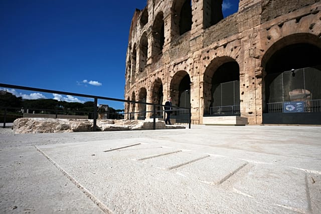 Paving the way: Rome Colosseum renovation reveals structures hidden for ...