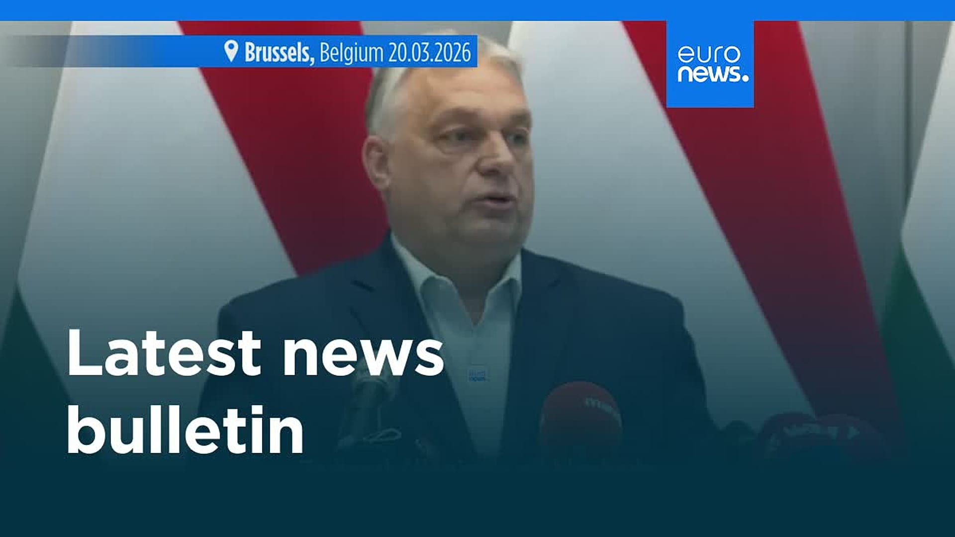 Video. Latest news bulletin | March 20th, 2026 – Evening | Euronews