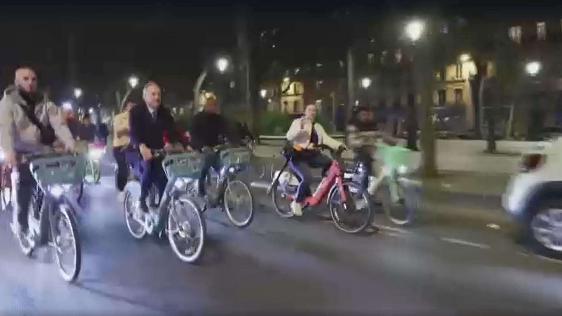 Video. New Paris mayor Emmanuel Grégoire cycles to city hall after ...