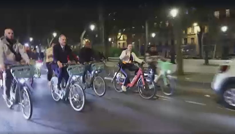 Video. New Paris mayor Emmanuel Grégoire cycles to city hall after ...