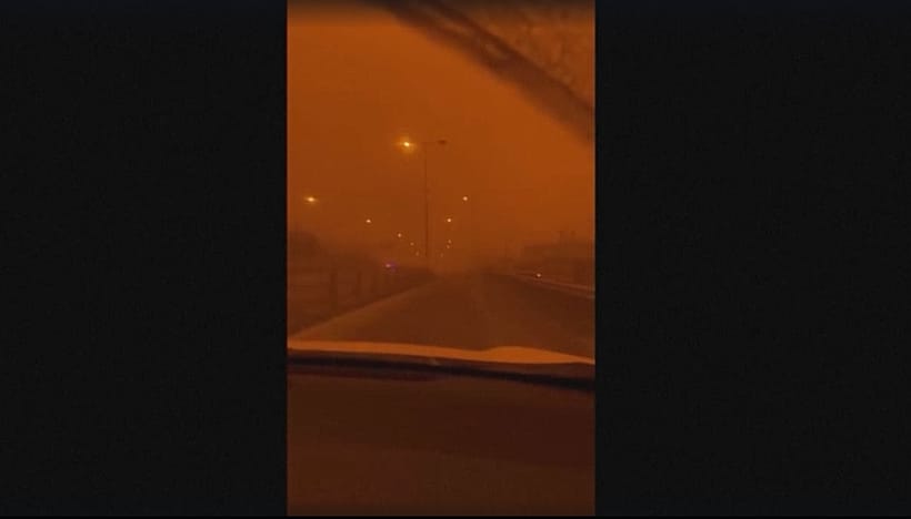 Video. Sahara dust turns skies red over Crete | Euronews