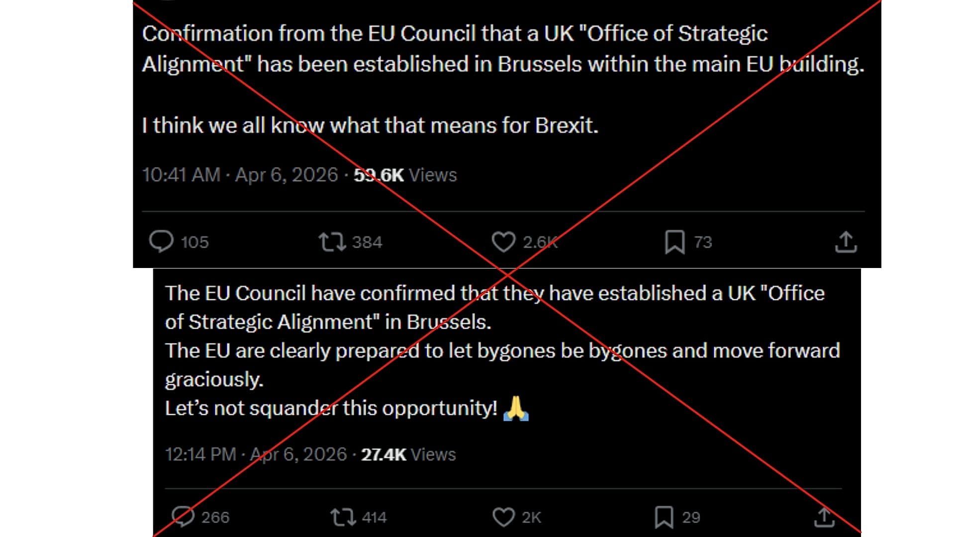 No, the EU hasn't set up a UK harmonisation office in Brussels to help ...