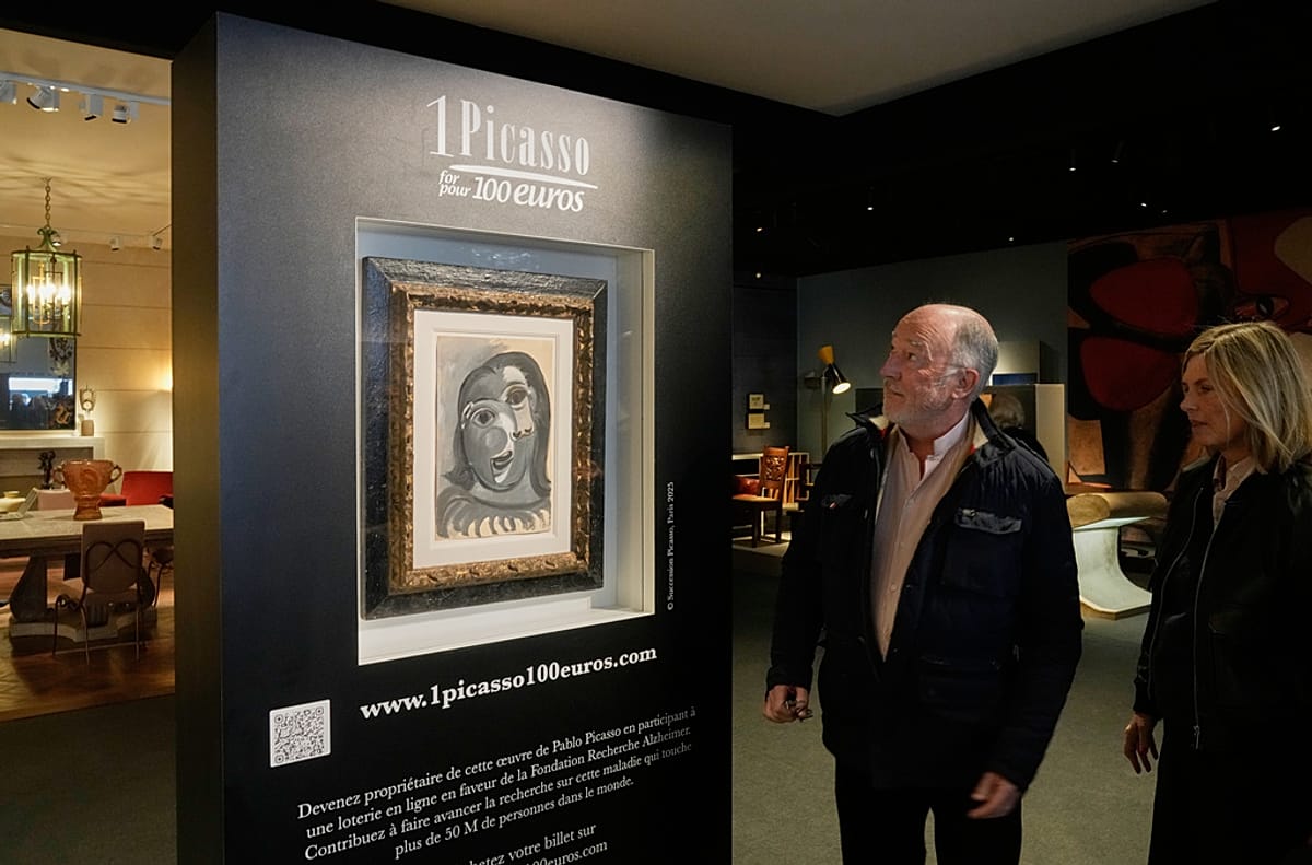A 58-year-old Parisian engineer wins €1m Picasso after buying €100 ...
