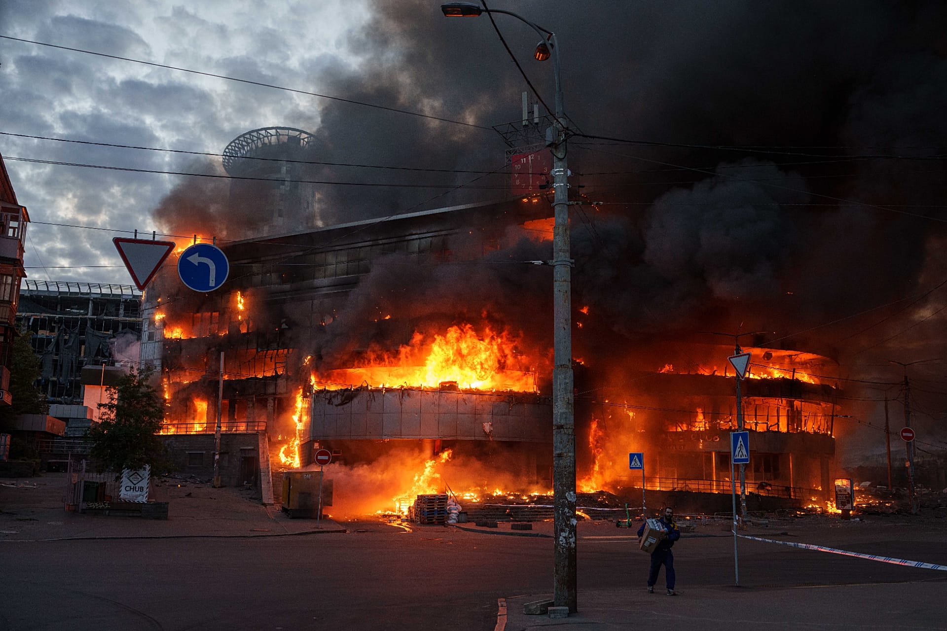At least two killed after massive Russian drone and missile attack on ...