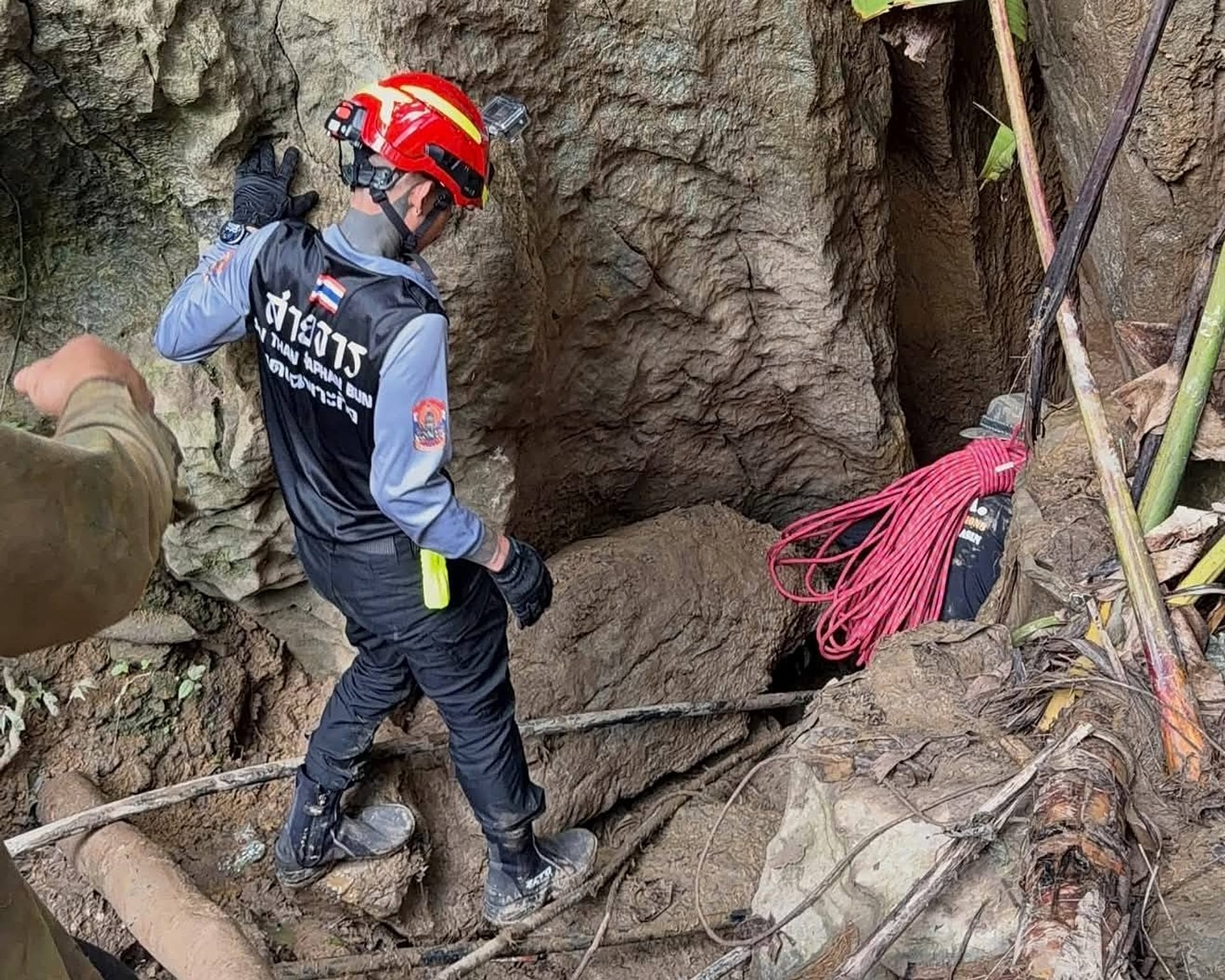 Search operation continues for seven villagers trapped in a flooded ...