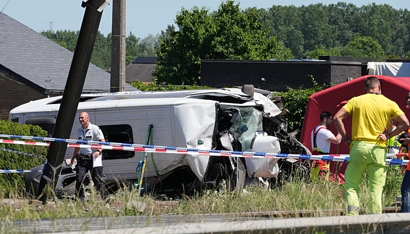 Video. Belgium level crossing crash 'one of the worst' in country’s ...
