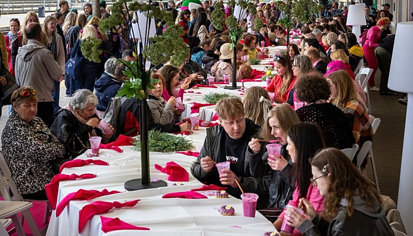 Video. Lithuania turns pink for giant cold soup festival | Euronews