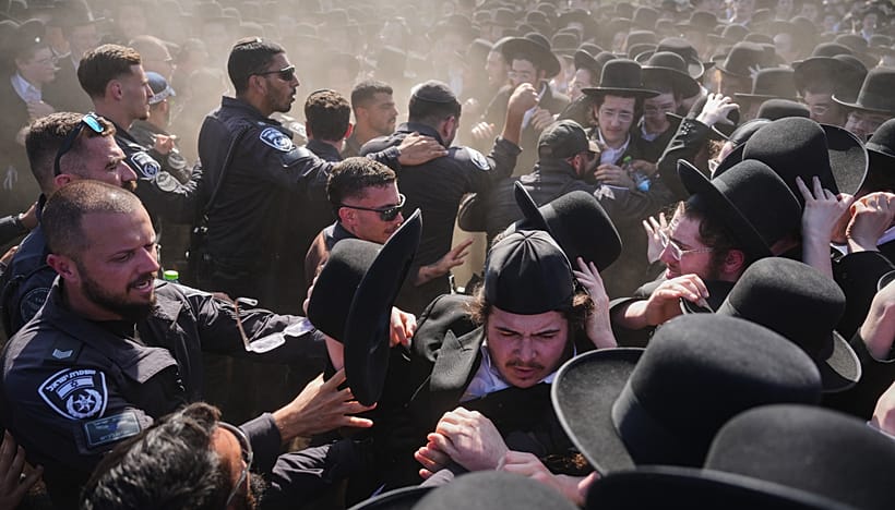 Vídeo. VÍDEO: Protesta masiva de judíos en Israel por el servicio ...